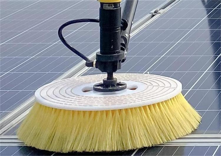 Single-headed solar panel Brush